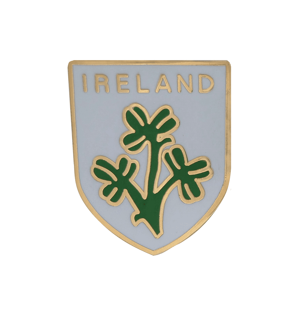 Ireland Shamrock Sprig Pin Badge