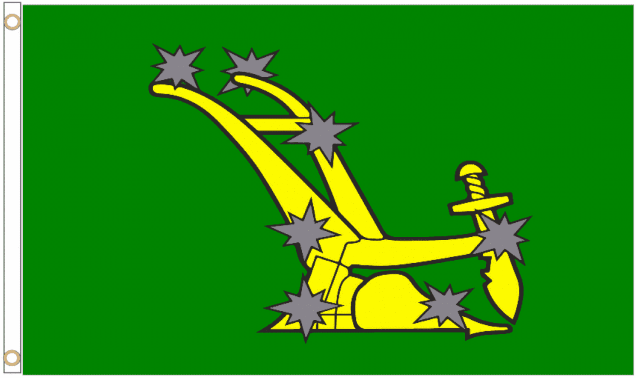 Ireland Starry Plough Banner Polyester Flag