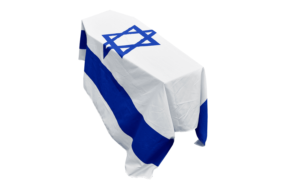 ISRAEL FLAG COFFIN DRAPE
