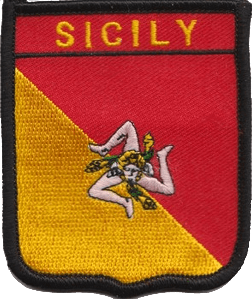 Italy Sicily Embroidered Patch a406