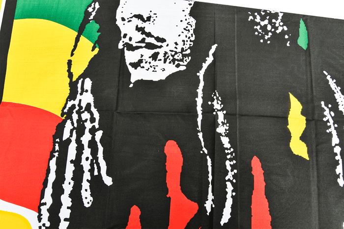 JAMAICA BOB MARLEY FLAG COFFIN DRAPE