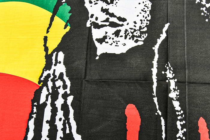 JAMAICA BOB MARLEY FLAG COFFIN DRAPE
