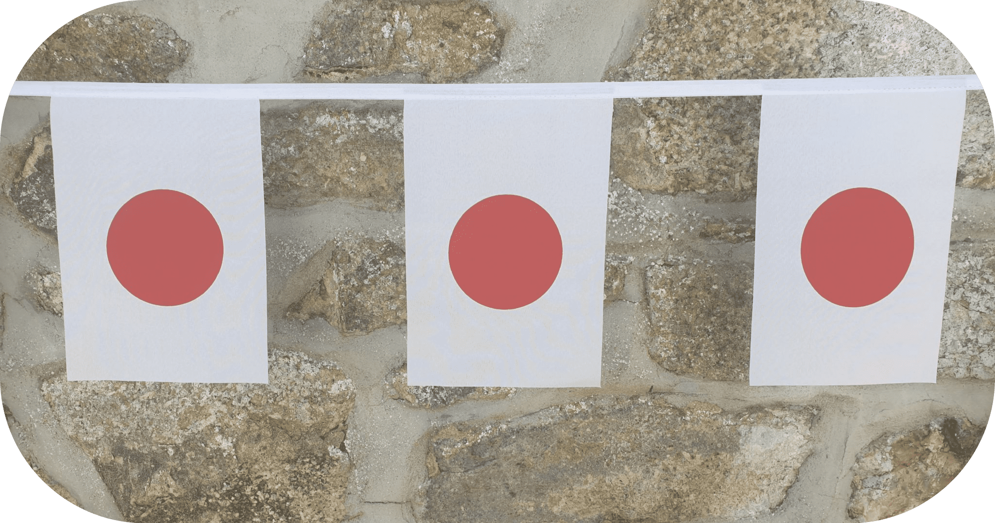 Japan Flag Bunting