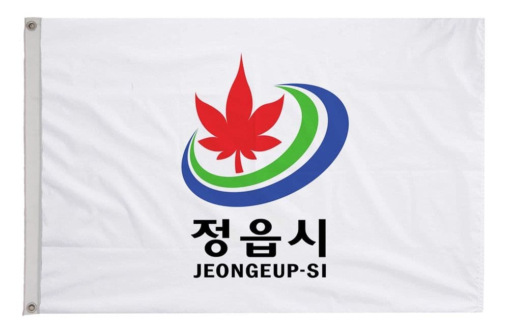 Jeongeup City Government South Korea Flag with Eyelets