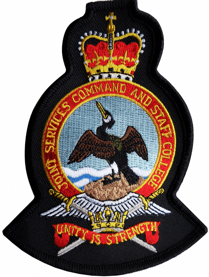 Joint Services Command and Staff College JSCSC Crest MOD Embroidered Patch