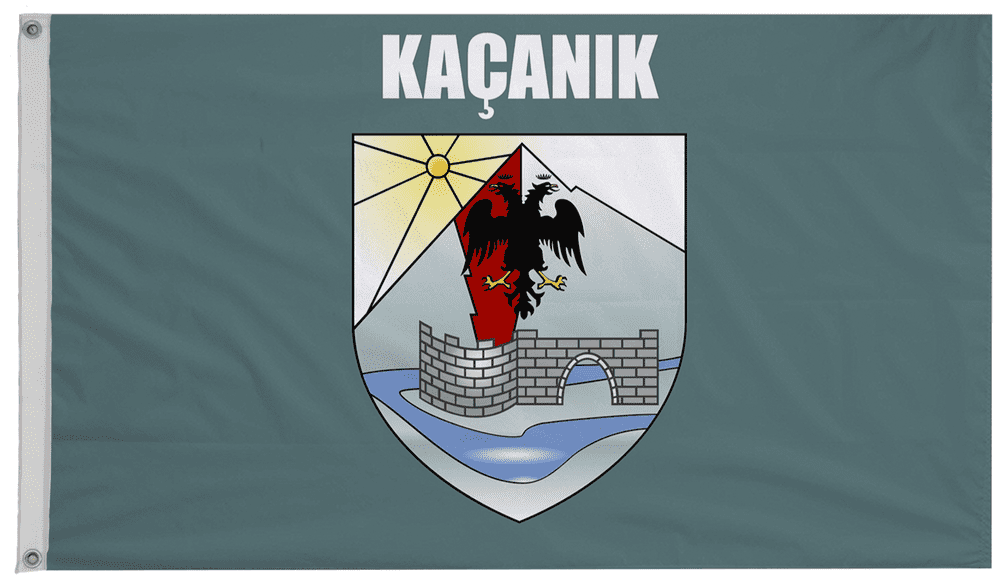 Kaçanik Kosovo Flag with Eyelets