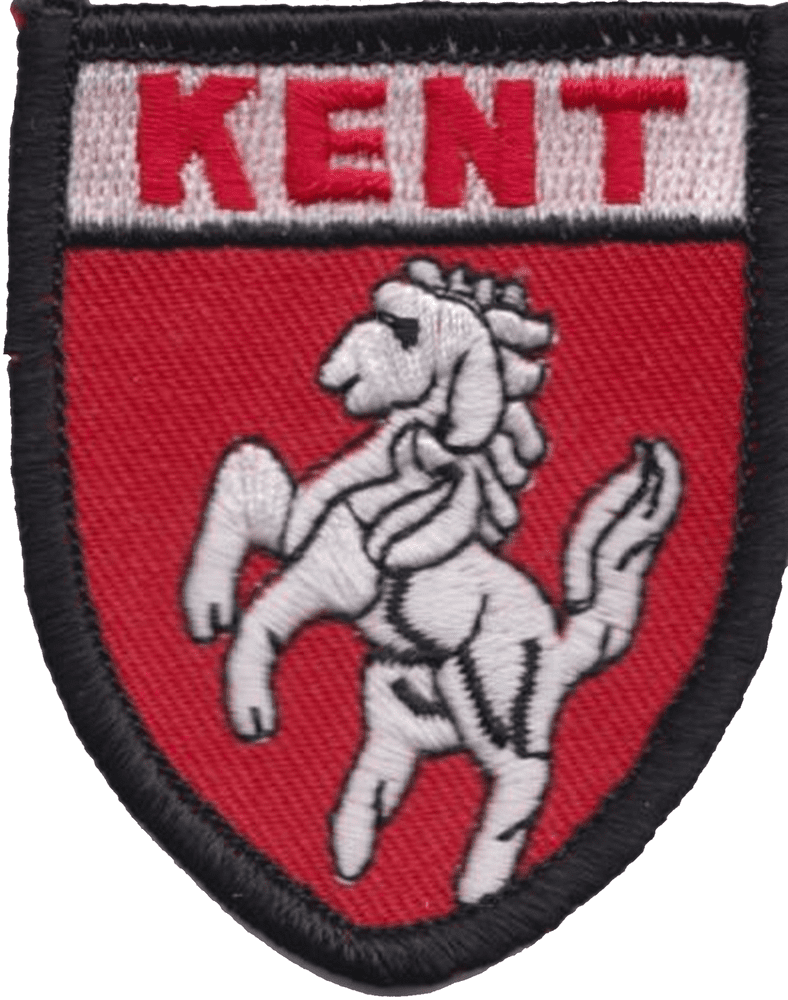 Kent Flag Embroidered Badge a063j