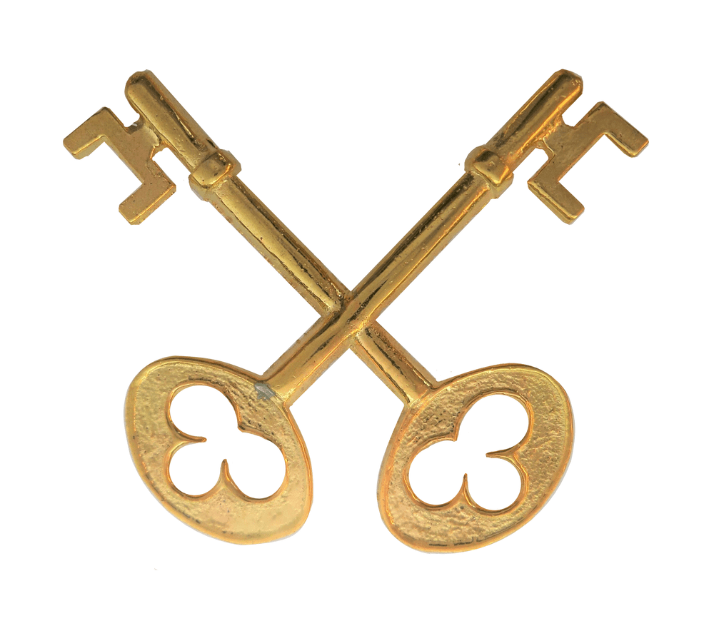 Keys To Heaven Gilded Orange Order Symbol For Collarette - WG057