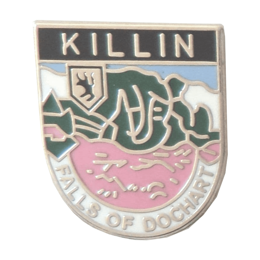 Killin Village Falls of Dochart Pin Badge