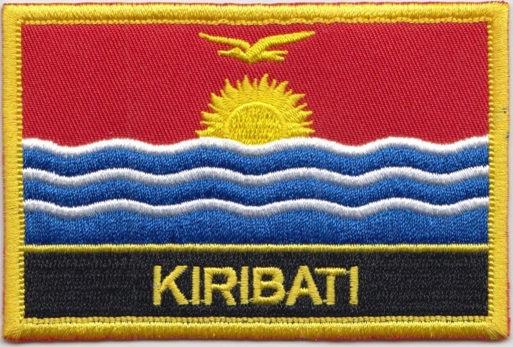 Kiribati Embroidered Rectangular Patch