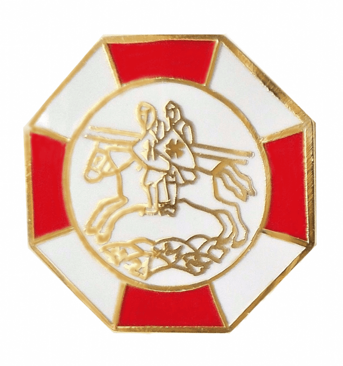 Knights Templar Seal Octagonal Freemasonry Masonic Pin Badge