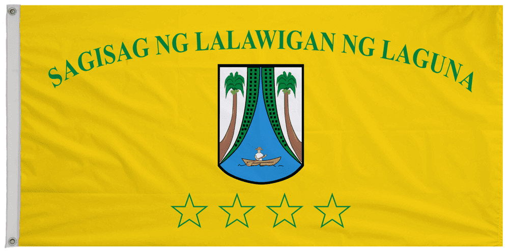 Laguna Province Philippines Flag with Eyelets