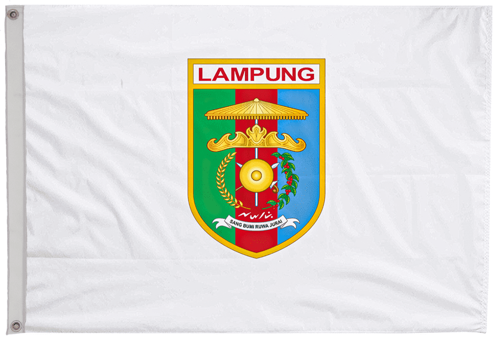 Lampung Province Indonesia Flag with Eyelets
