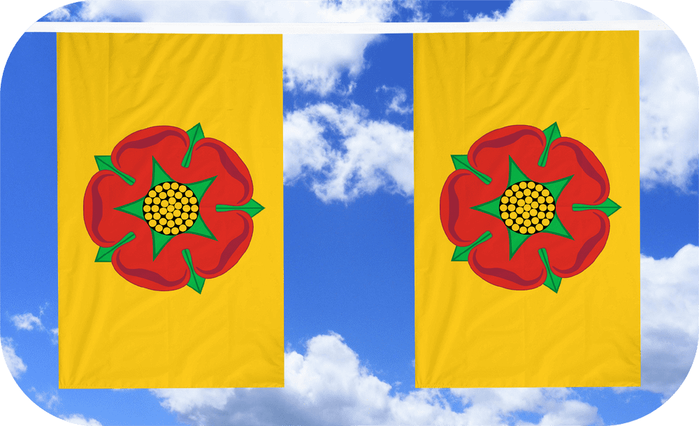 Lancashire Flag Bunting - GIANT