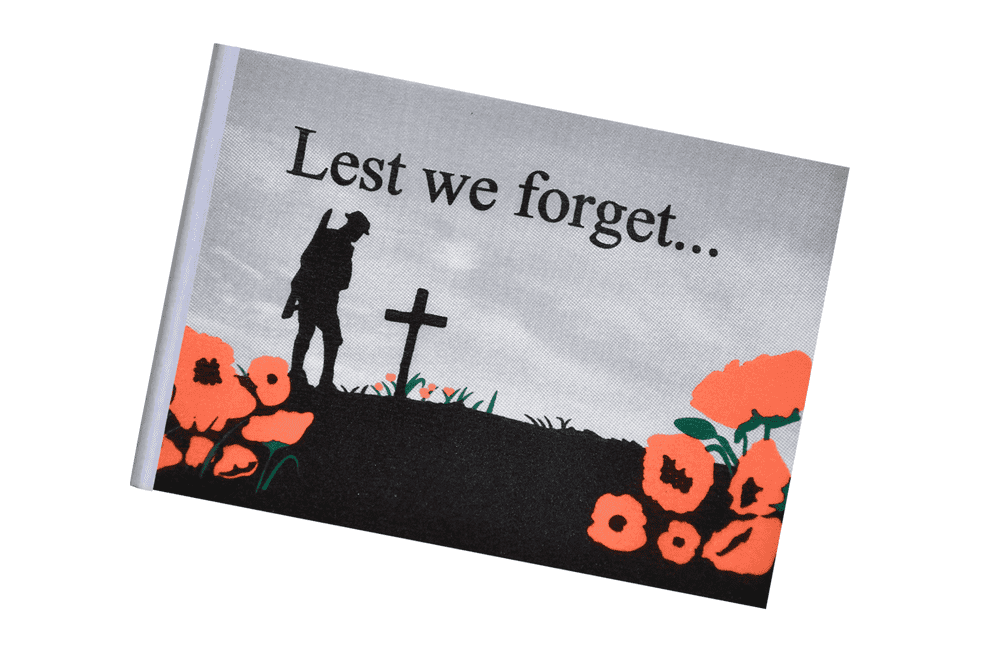 Lest We Forget Remembrance Small Craft Flag