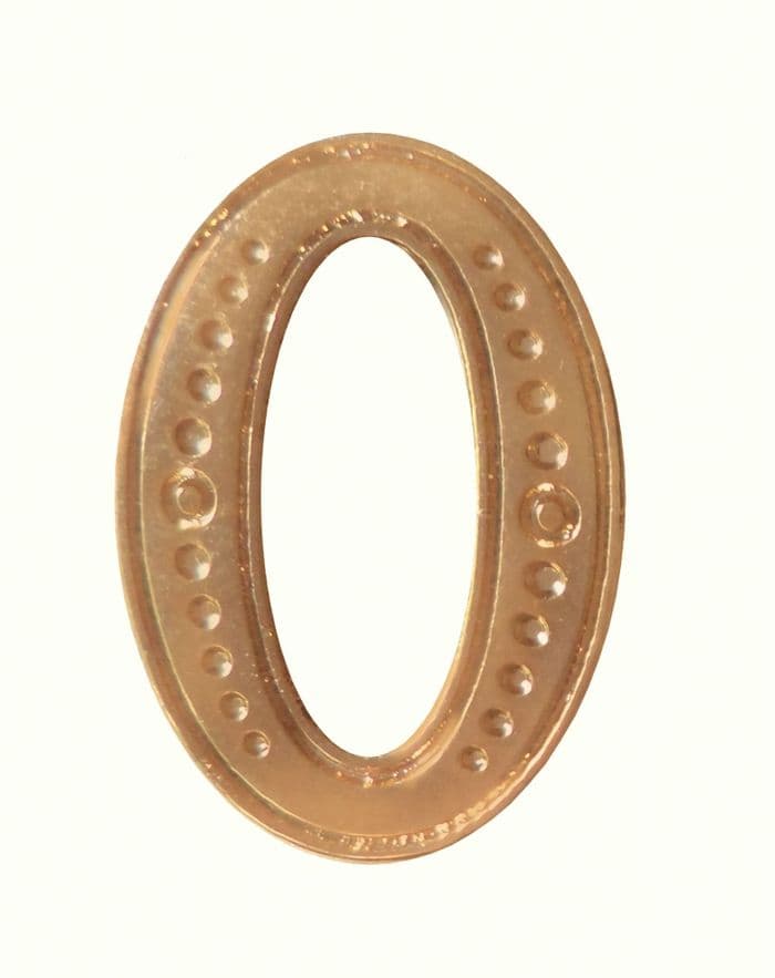 Letter O Gilded Orange Order Collarette Character - W063/GO