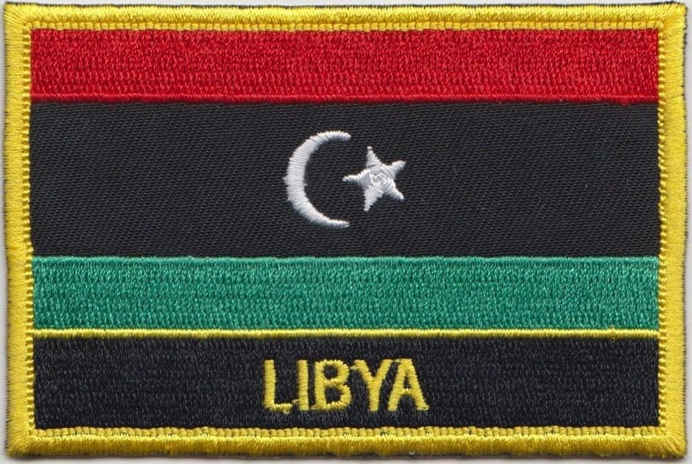 Libya Embroidered Rectangular Patch