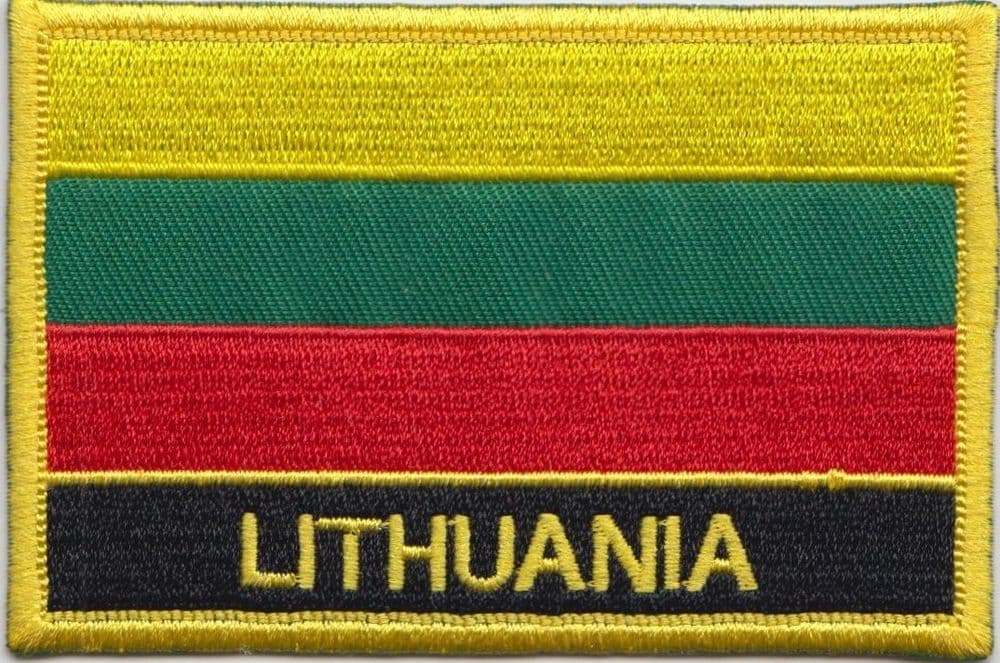 Lithuania Embroidered Rectangular Patch
