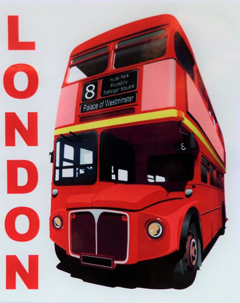 London Double Decker Bus Car External Sticker