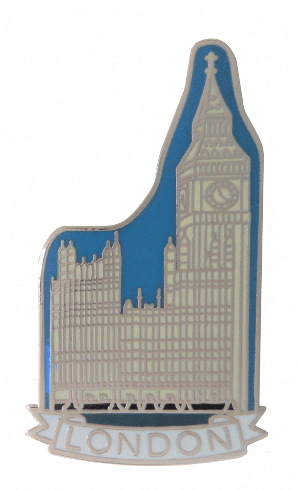 London Houses Of Parliament & Big Ben Pin Badge