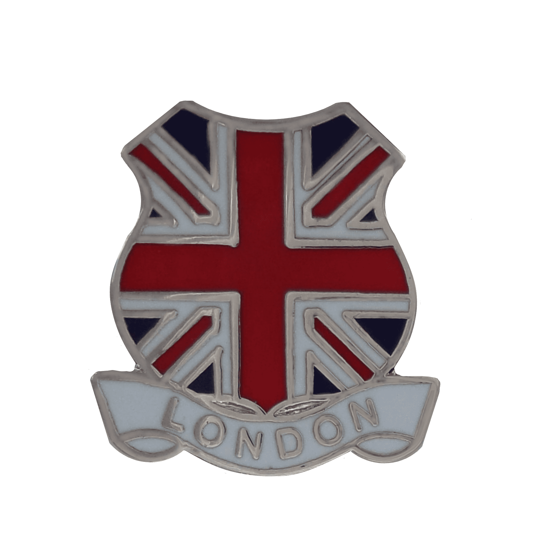 London Union Jack Shield Pin Badge