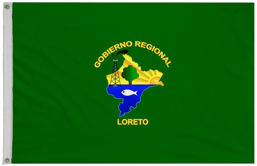 Loreto Department Peru Flag with Eyelets