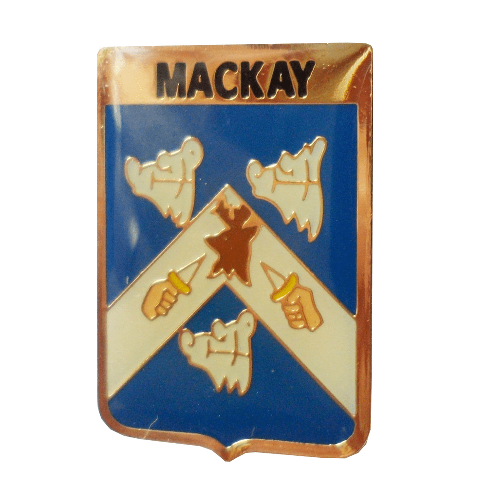 MacKay Scottish Clan Name Coat of Arms Pin Badge