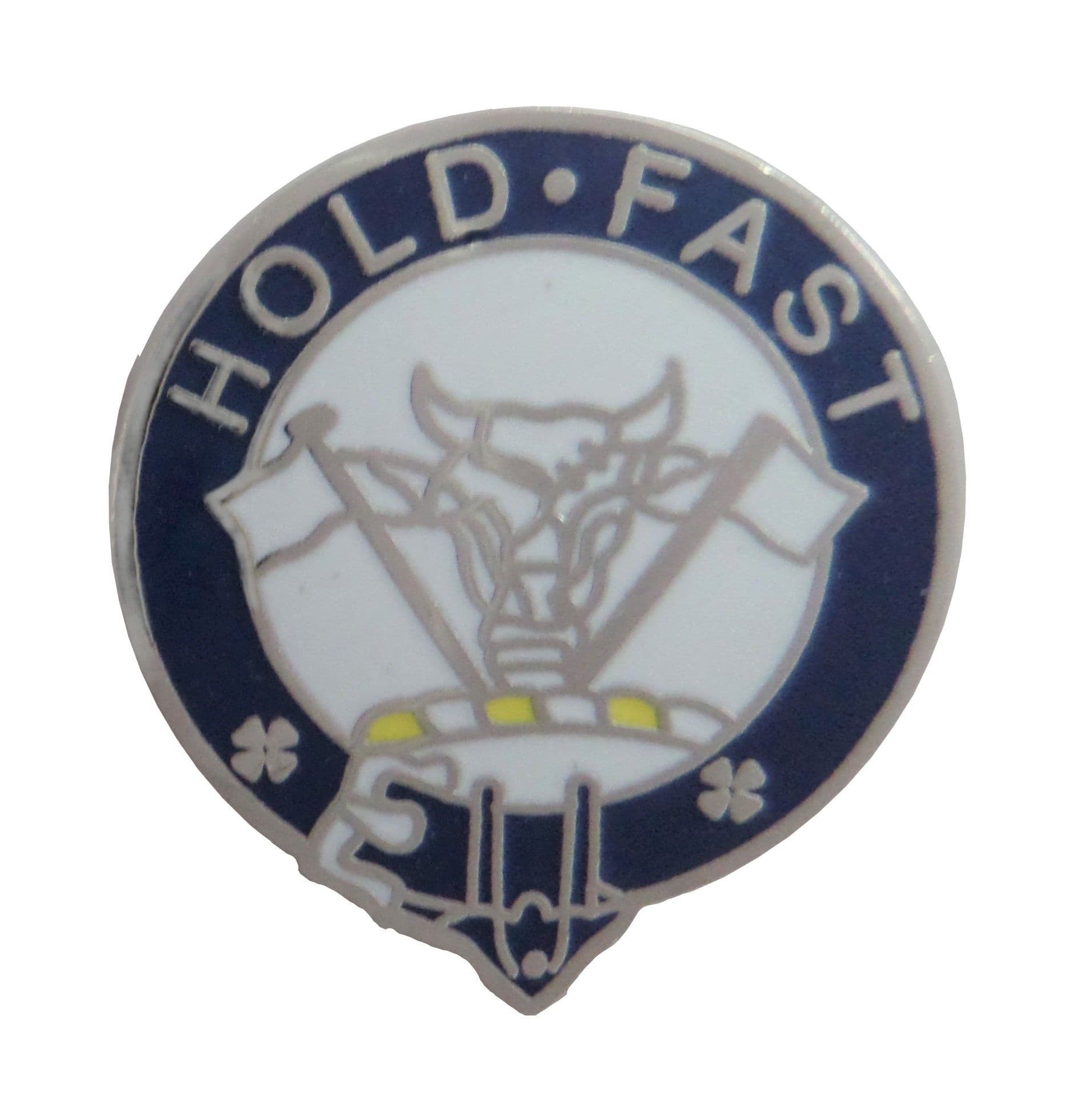 MacLeod "Hold Fast" Scottish Clan Name Crest Pin Badge