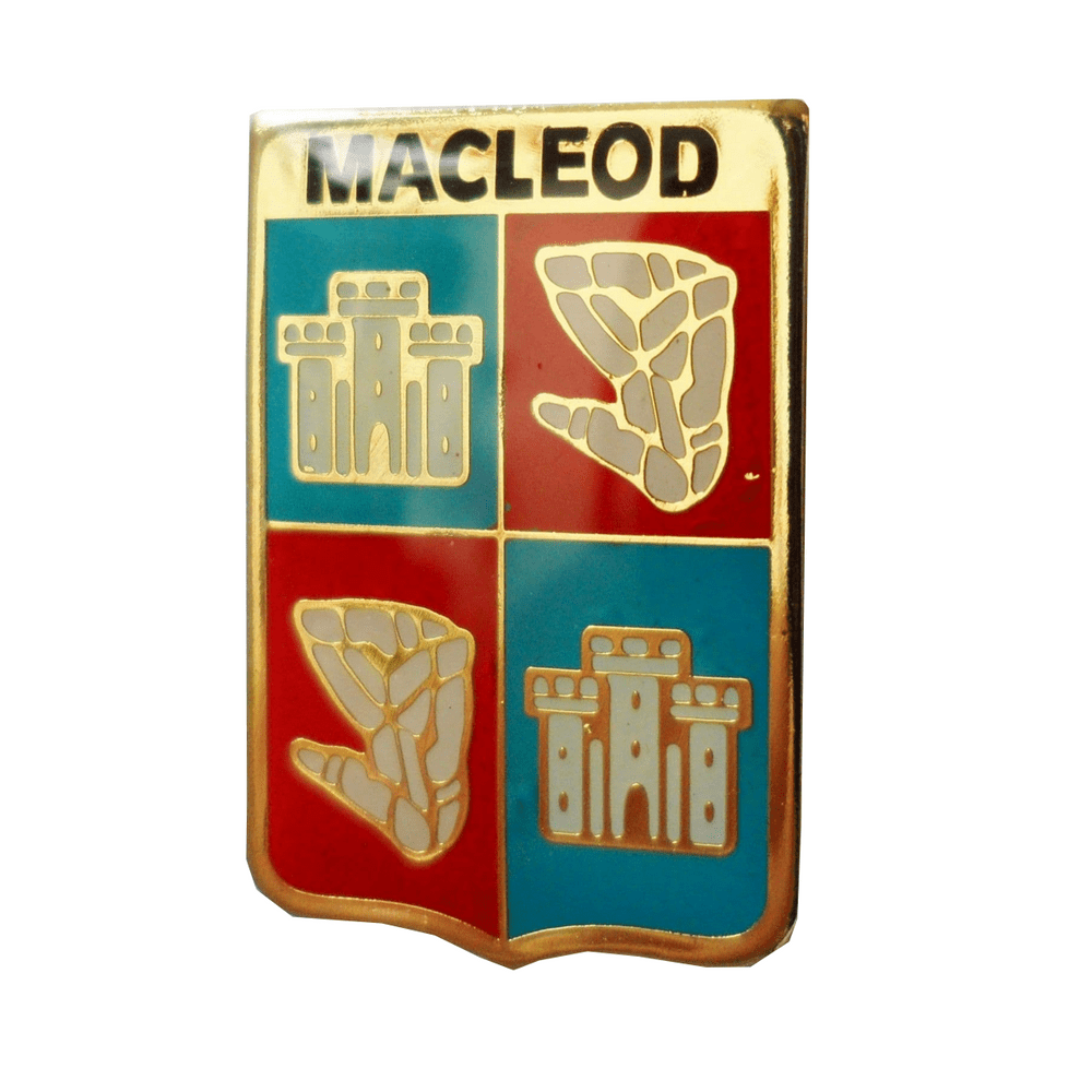 MacLeod Scottish Clan Name Coat of Arms Pin Badge