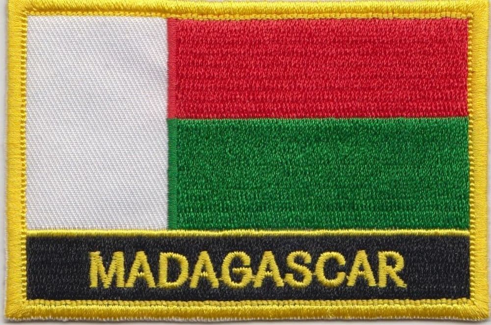 Madagascar Embroidered Rectangular Patch