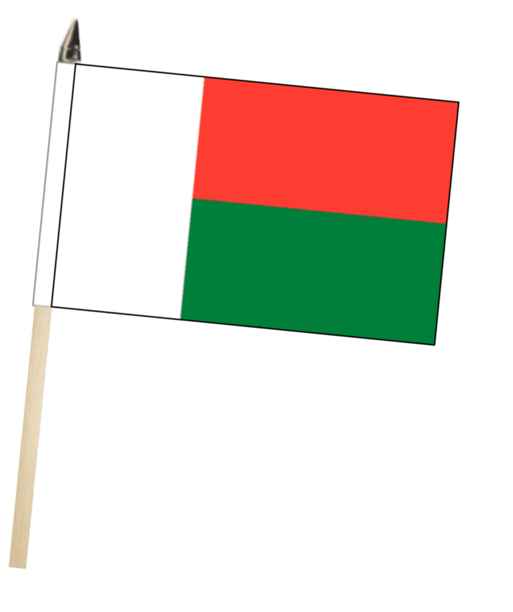Madagascar Large Hand Waving Flag