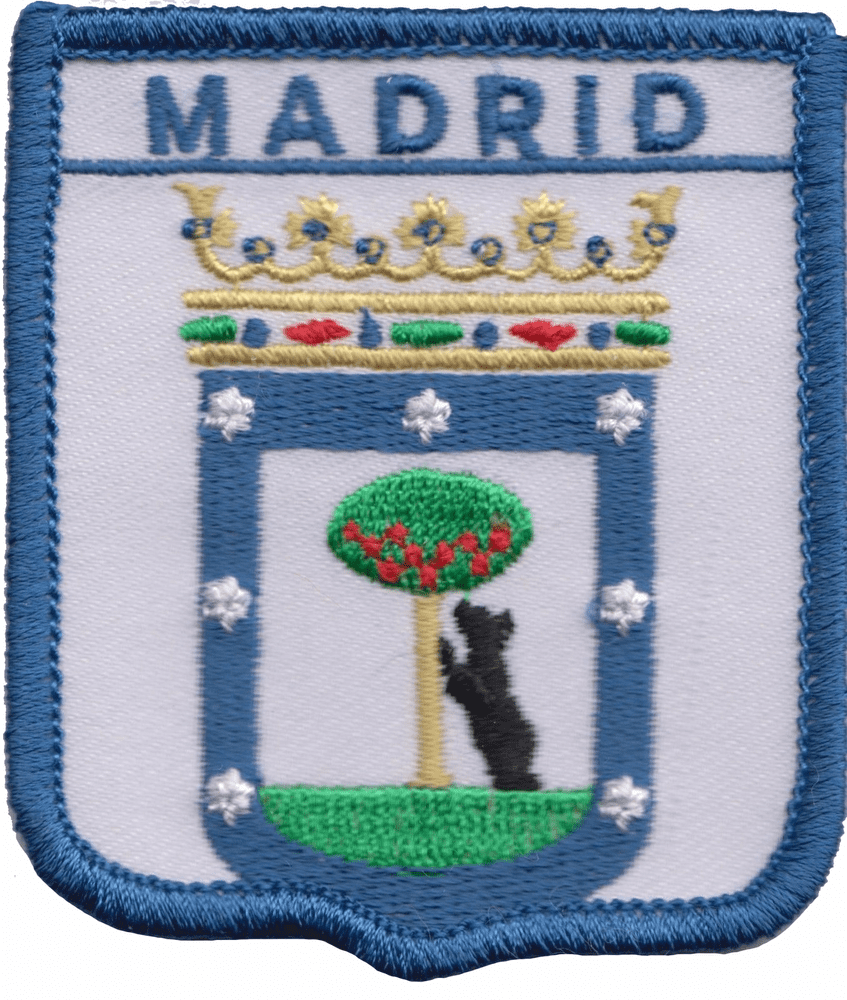 Madrid Spain Shield Embroidered Patch a331