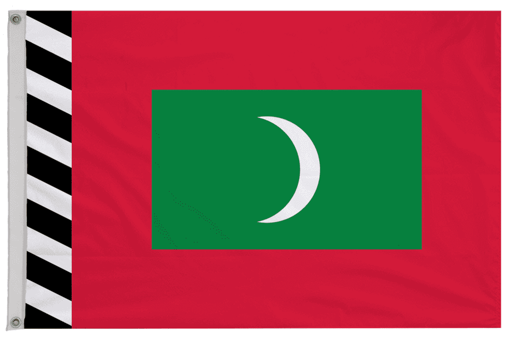 Maldives 1926 to 1953 State Flag with Eyelets