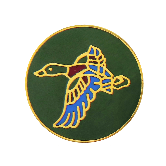 Mallard Duck Round Pin Badge