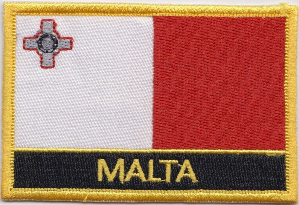 Malta Embroidered Rectangular Patch