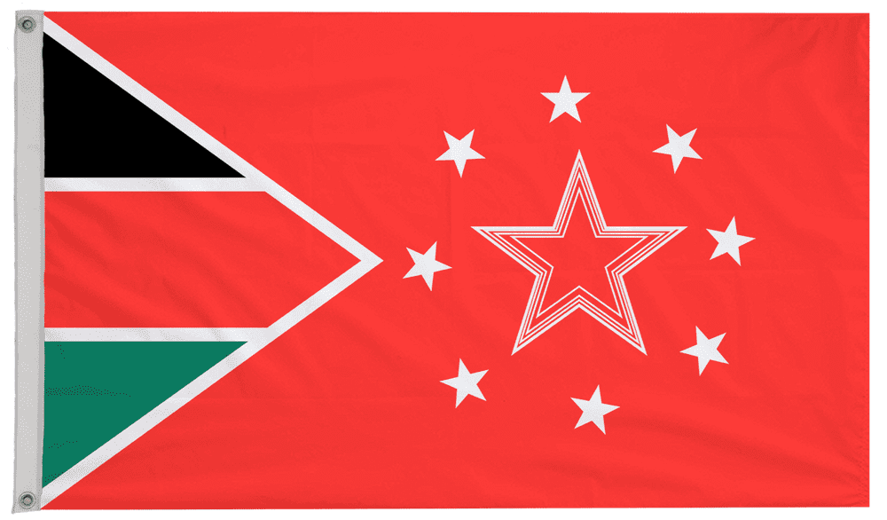 Mandera County Kenya Flag with Eyelets