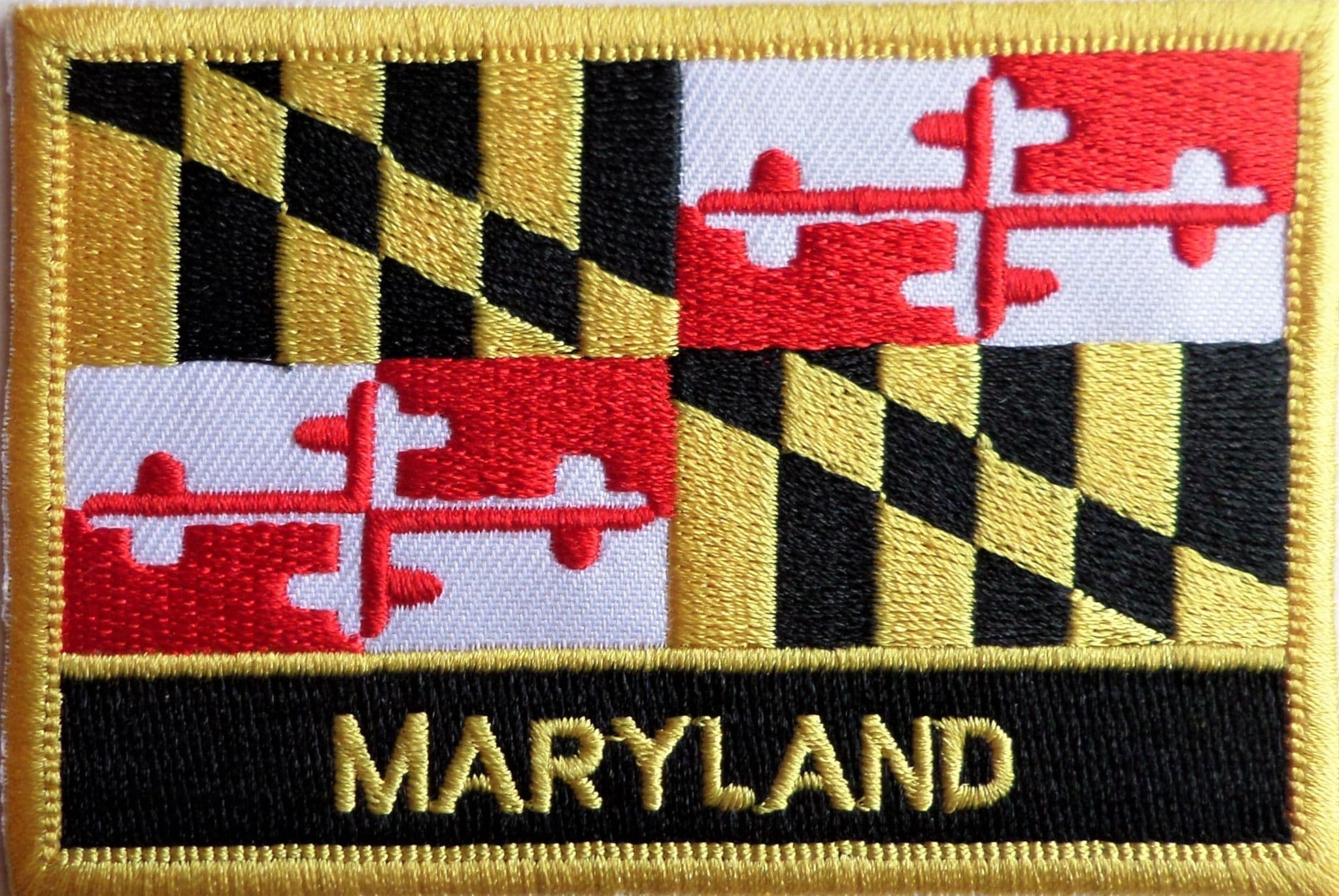 Maryland Embroidered Rectangular Patch