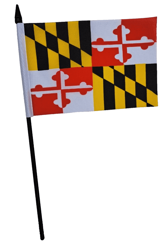 Maryland Small Hand Waving Flag