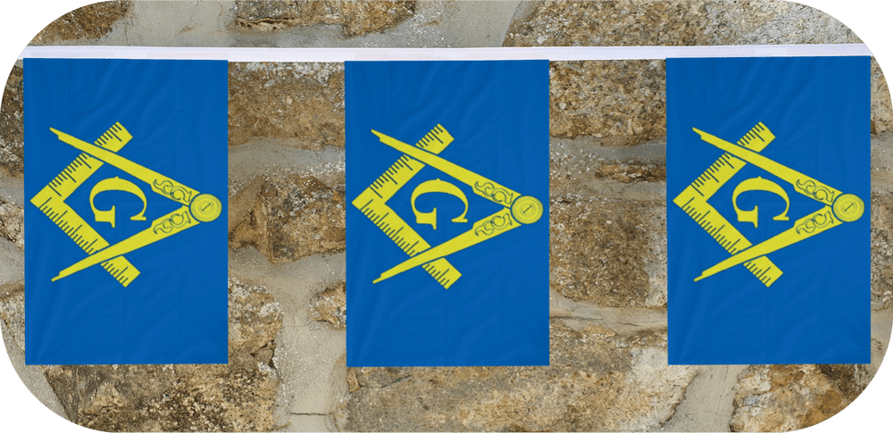 Masonic Free Mason Flag Bunting