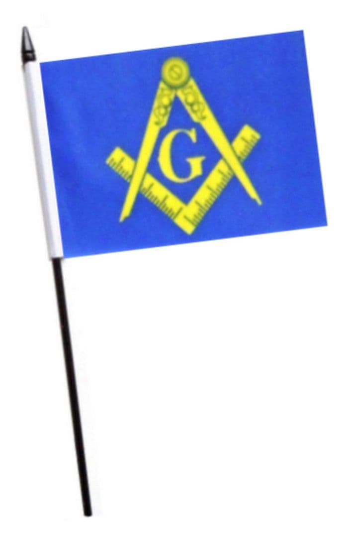 Masonic Small Hand Waving Flag