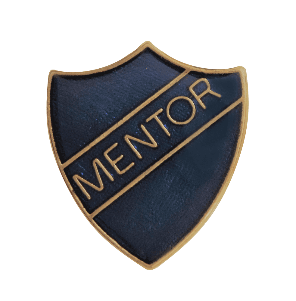 Mentor Blue Pin Badge