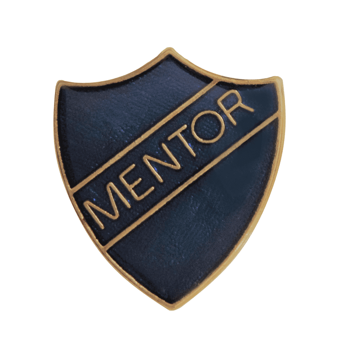 Mentor Blue Pin Badge