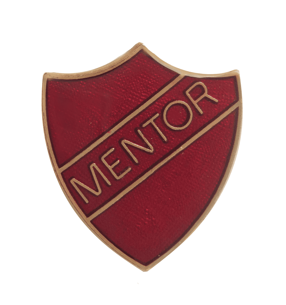 Mentor Red Pin Badge