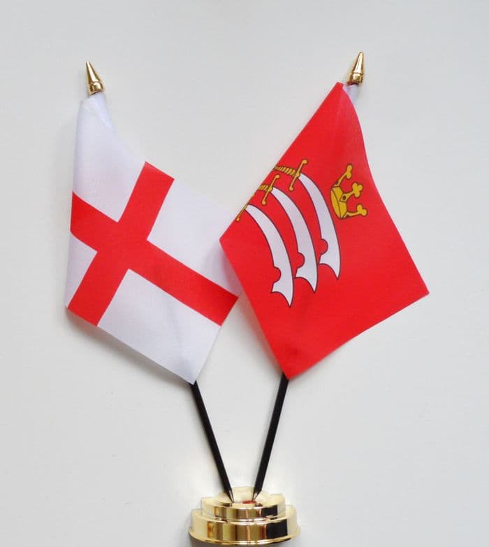 Middlesex County and England Friendship Table Flag