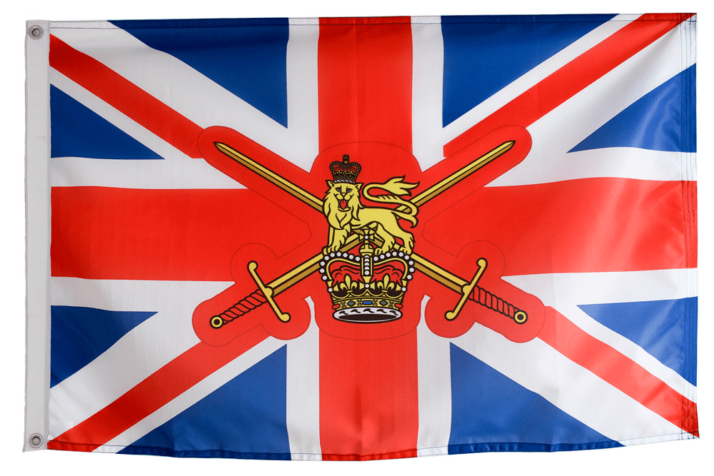 Military Attaché British Army Flag with Eyelets