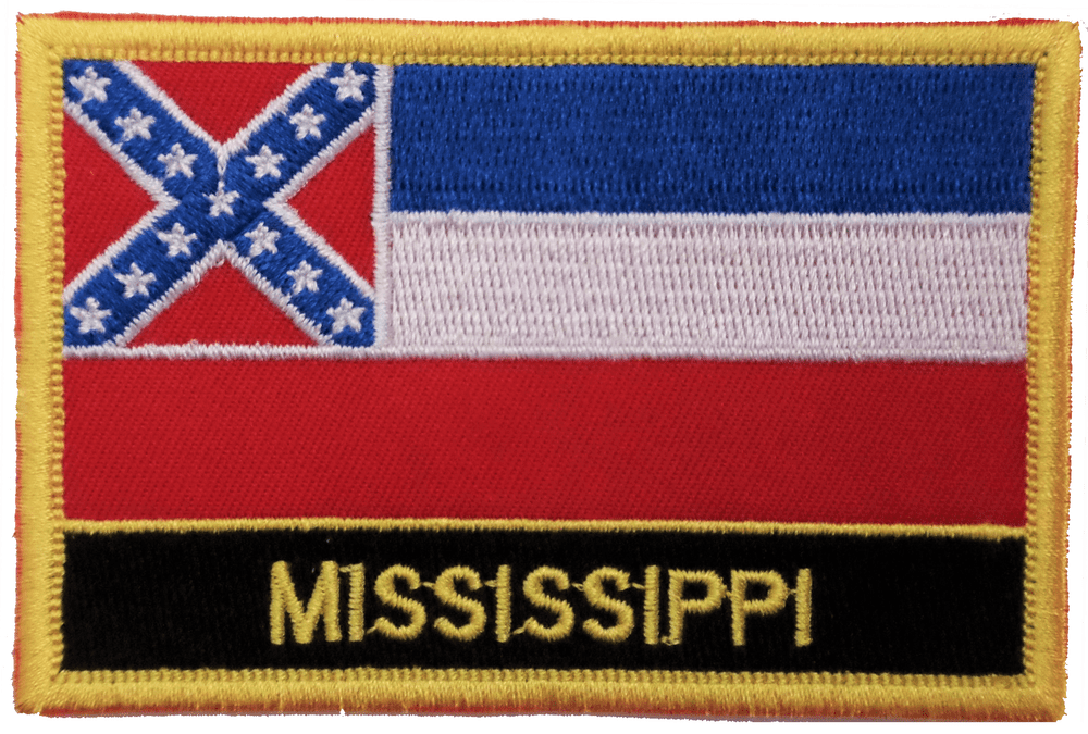 Mississippi Embroidered Rectangular Patch