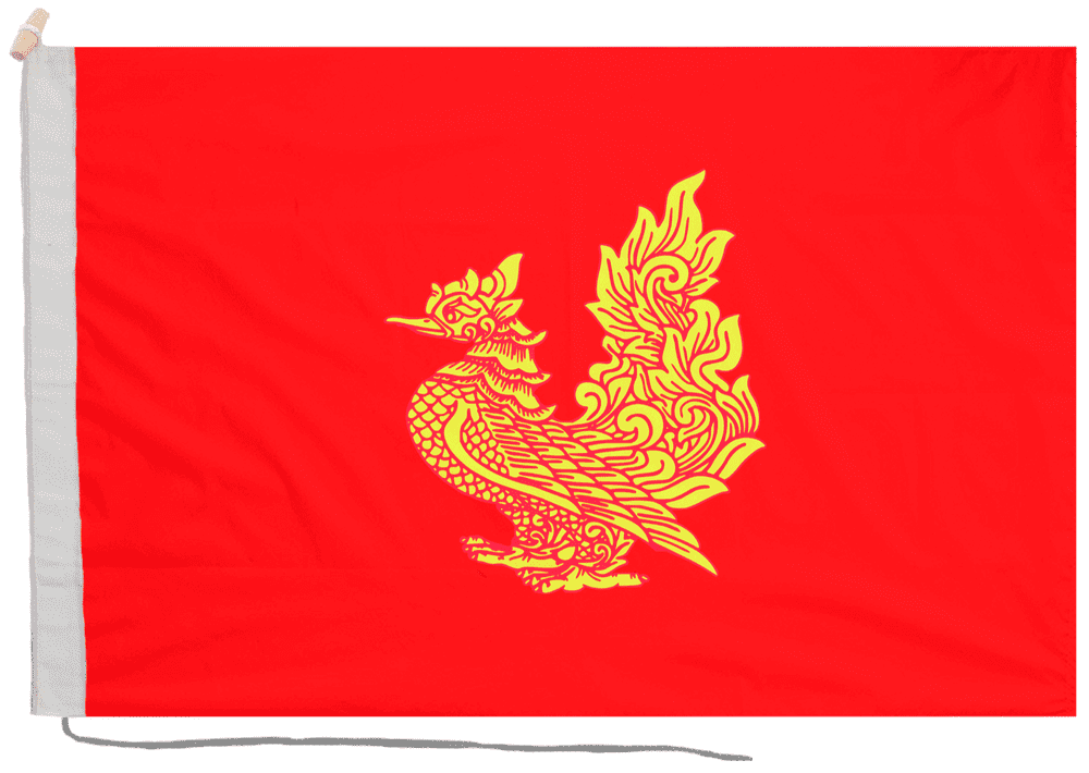 Mon State Myanmar Flag with Rope & Toggle