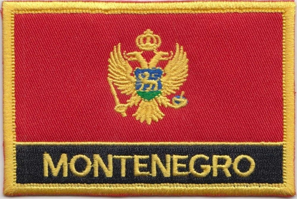 Montenegro Embroidered Rectangular Patch