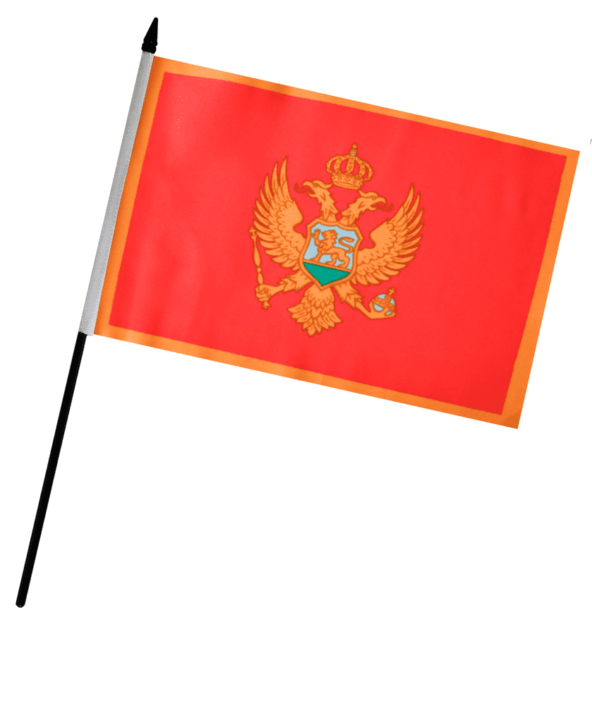 Montenegro Medium Hand Flag