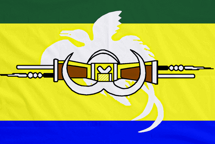 Morobe Province Papua New Guinea Flag with Eyelets